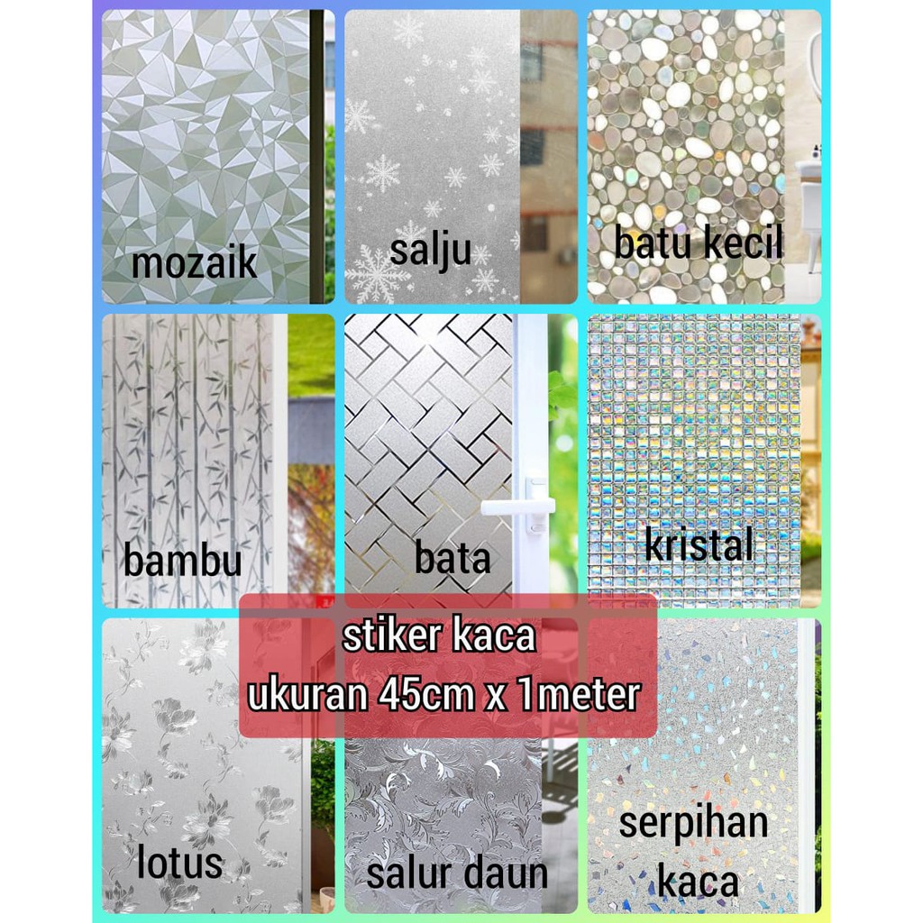 Jual GJ - SANBLAST STIKER KACA JENDELA | STIKER KACA 3D | STIKER KACA ...