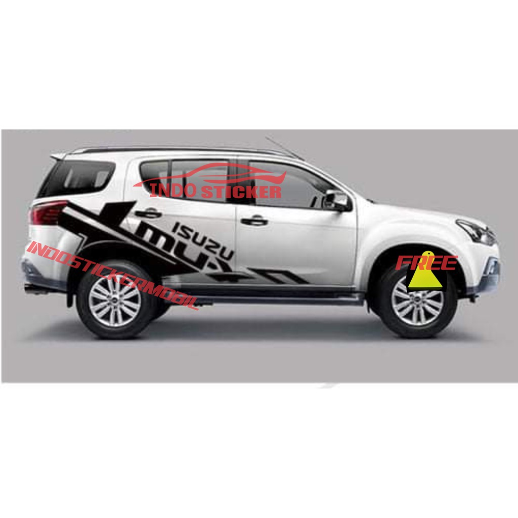 Jual PROMO sticker stiker mobil mux SUV striping cutting sticker side ...