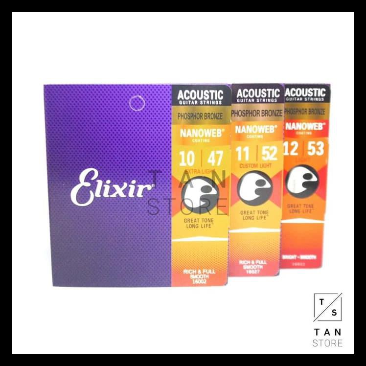 Jual PROMO Senar String Gitar Akustik Elixir Nanoweb Polyweb - Bebas ...