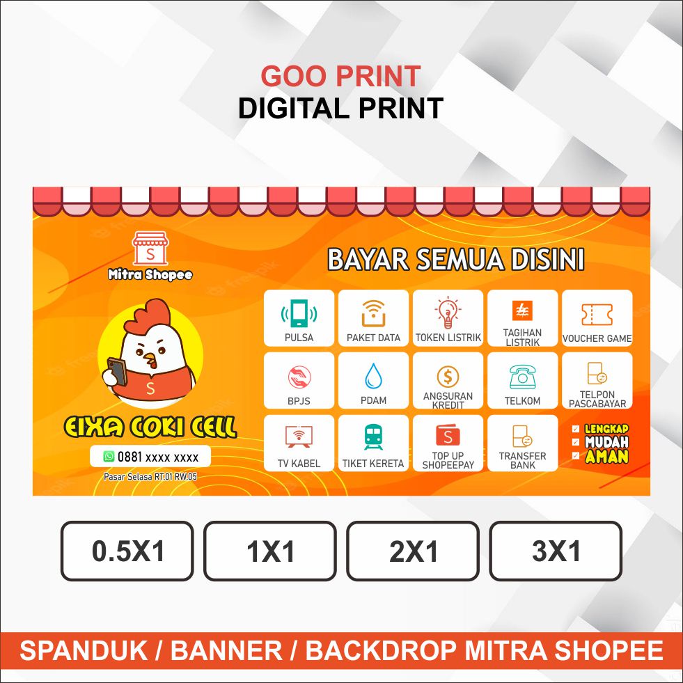 Jual Banner Spanduk Mitra Shopee | Shopee Indonesia