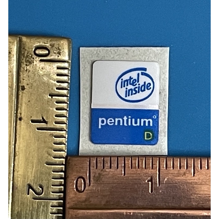 Jual Sticker stiker logo intel Pentium D ukuran kecil | Shopee Indonesia