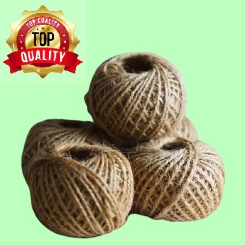 Jual 2 Ply 100 m Tali Rami Benang Goni Manila Hiasan Box Kado Rope ...