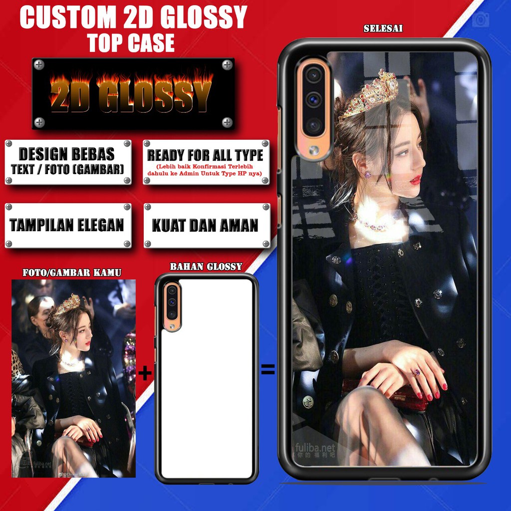 Jual custom case super glossy glowing foto gambar bebas semua tipe hp ...