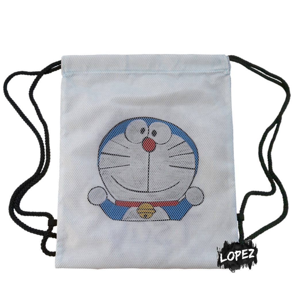 Jual Tas Jaring Doraemon / Tas Ransel Nobita Gian Dorami Suneo Shizuka ...