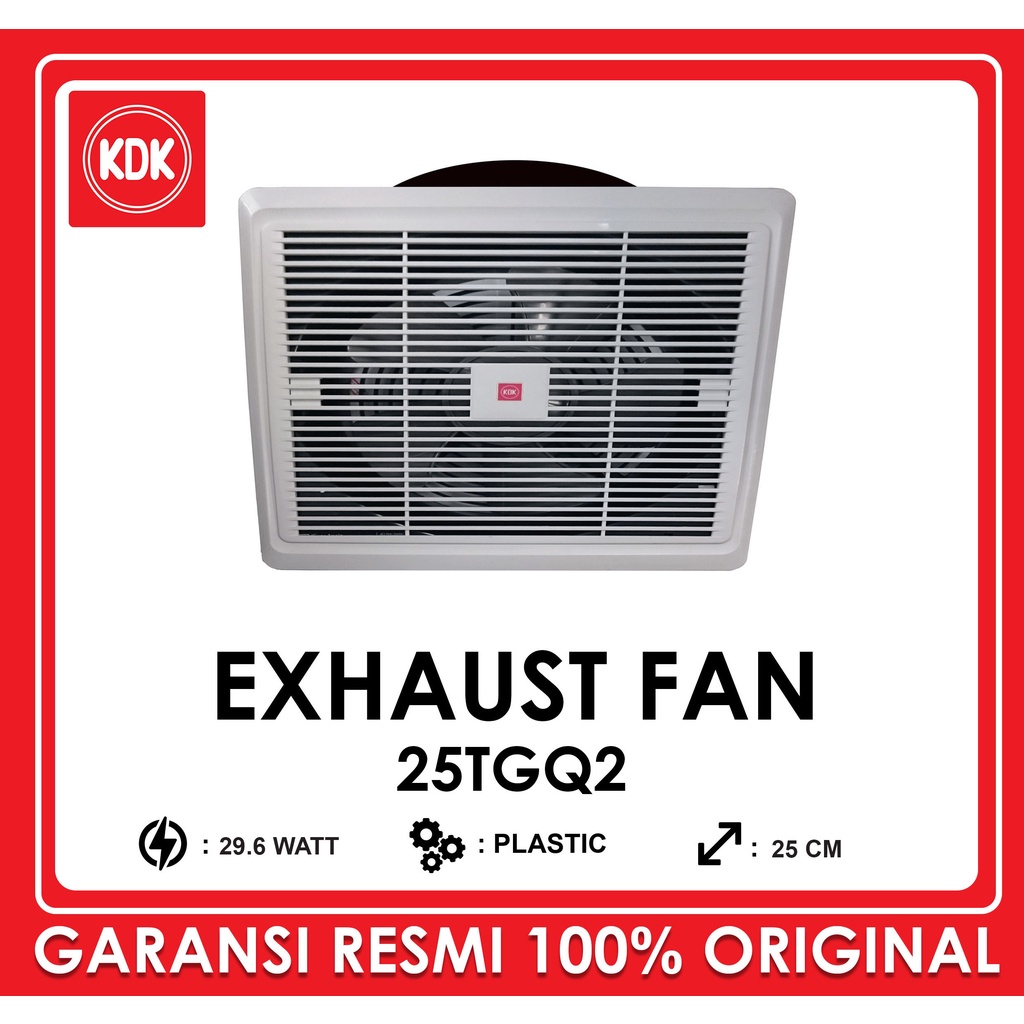 Jual KDK Exhaust Fan Ceiling 10 inch – 25TGQ2 – Putih - Garansi 2 Tahun ...