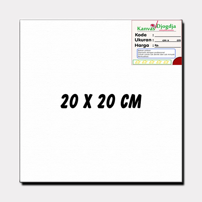 Jual Kanvas span standar ukuran 20 cm x 20 cm | Shopee Indonesia