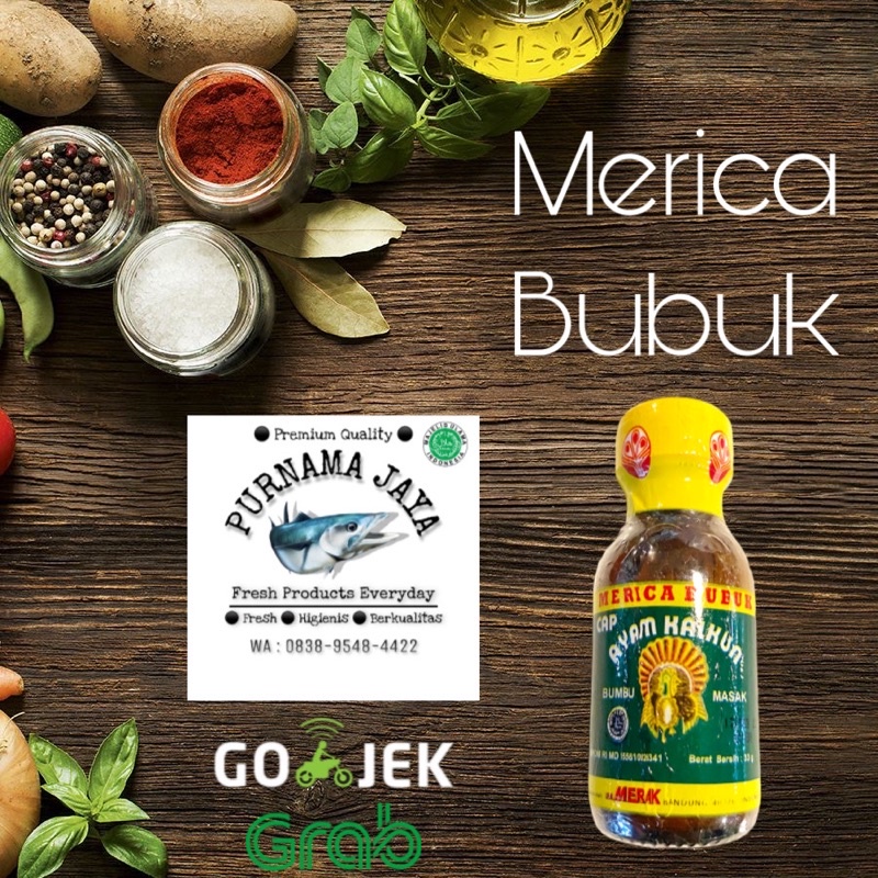 Jual merica bubuk botol cap ayam kalkun merak | Shopee Indonesia