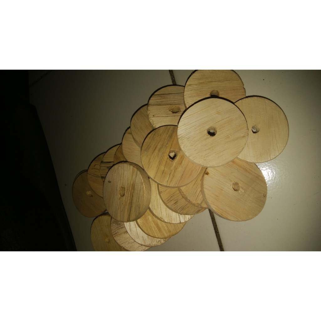 Jual Roda Kayu Bubutan Keping Kayu Bulat Diameter 5cm Lebar 1cm DIY ...