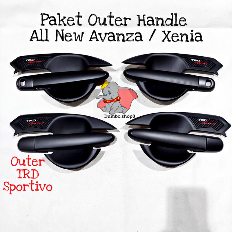 Jual Paket Outer TRD Sportivo + Handle Hitam Mobil All New Xenia Avanza 2016 - 2021 | Shopee ...