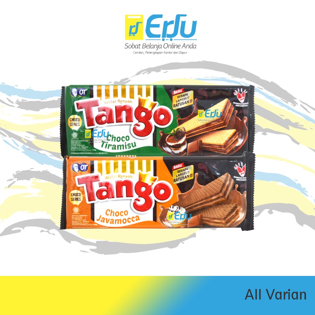 Jual VARIAN Tango Wafer Choco Series Tiramisu & Java Mocca Kemasan ...