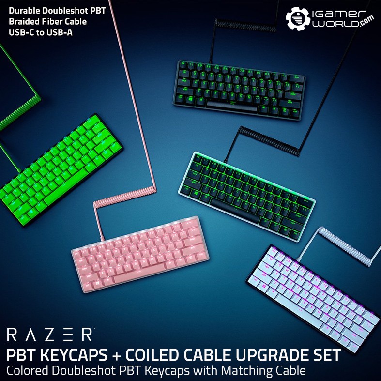 Jual Razer PBT Keycaps + Coiled Cable Upgrade Set for Mechanical ...