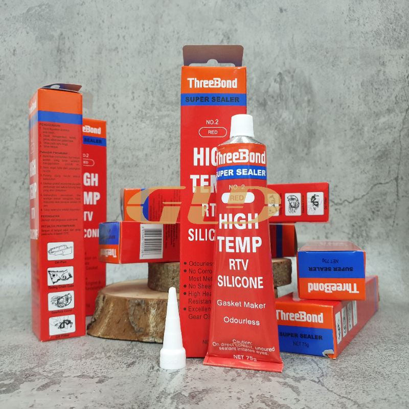 Jual THREEBOND SUPER SEALER NO.2 RED 75GR - LEM GASKET / PACKING ...