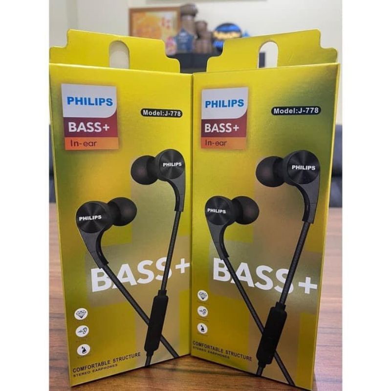 Jual Handsfree PHILIPS BASS+ ORIGINAL MEGABASS SUPERBASS - EARPHONE ...