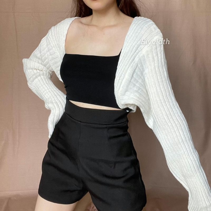 Jual BALERO CARDIGAN KARDIGAN/ LIAM OVERSIZE BALERO CARDIGAN CROP/ BALERO RAJUT/ CARDIGAN RAJUT ...