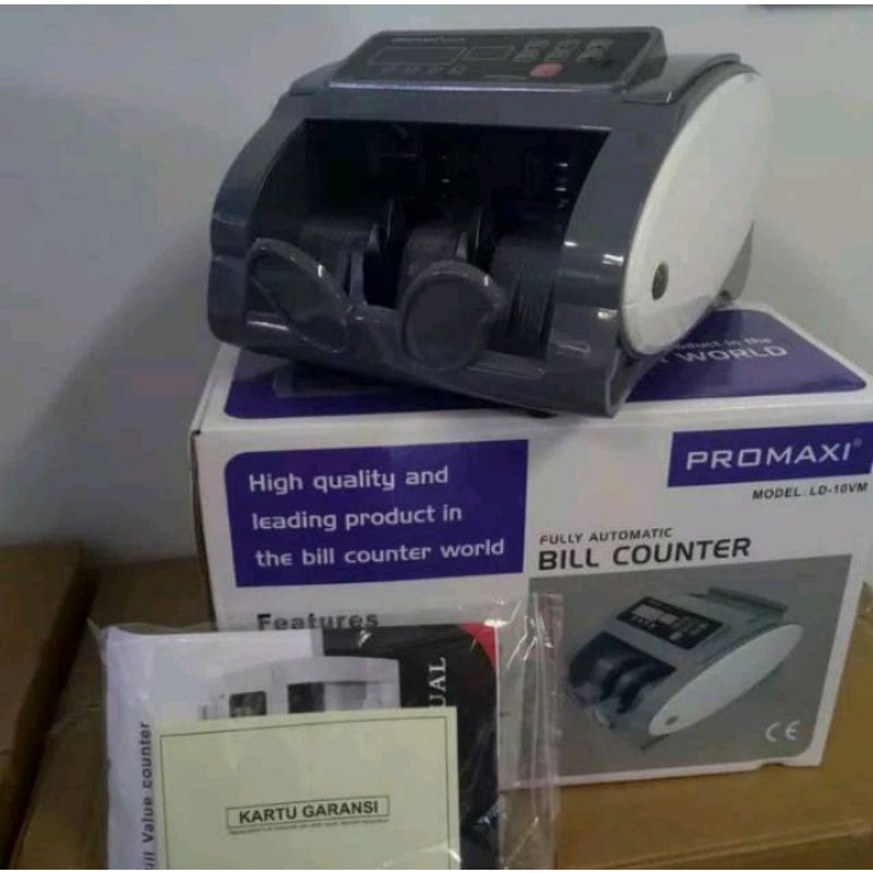 Jual MESIN HITUNG UANG PROMAXI LD-10 VM ~ MONEY COUNTER 10VM | Shopee ...