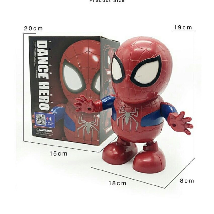 Jual H0311 HAPPY KIDS MAINAN DANCING ROBOT SPIDERMAN MAINAN ANAK ...