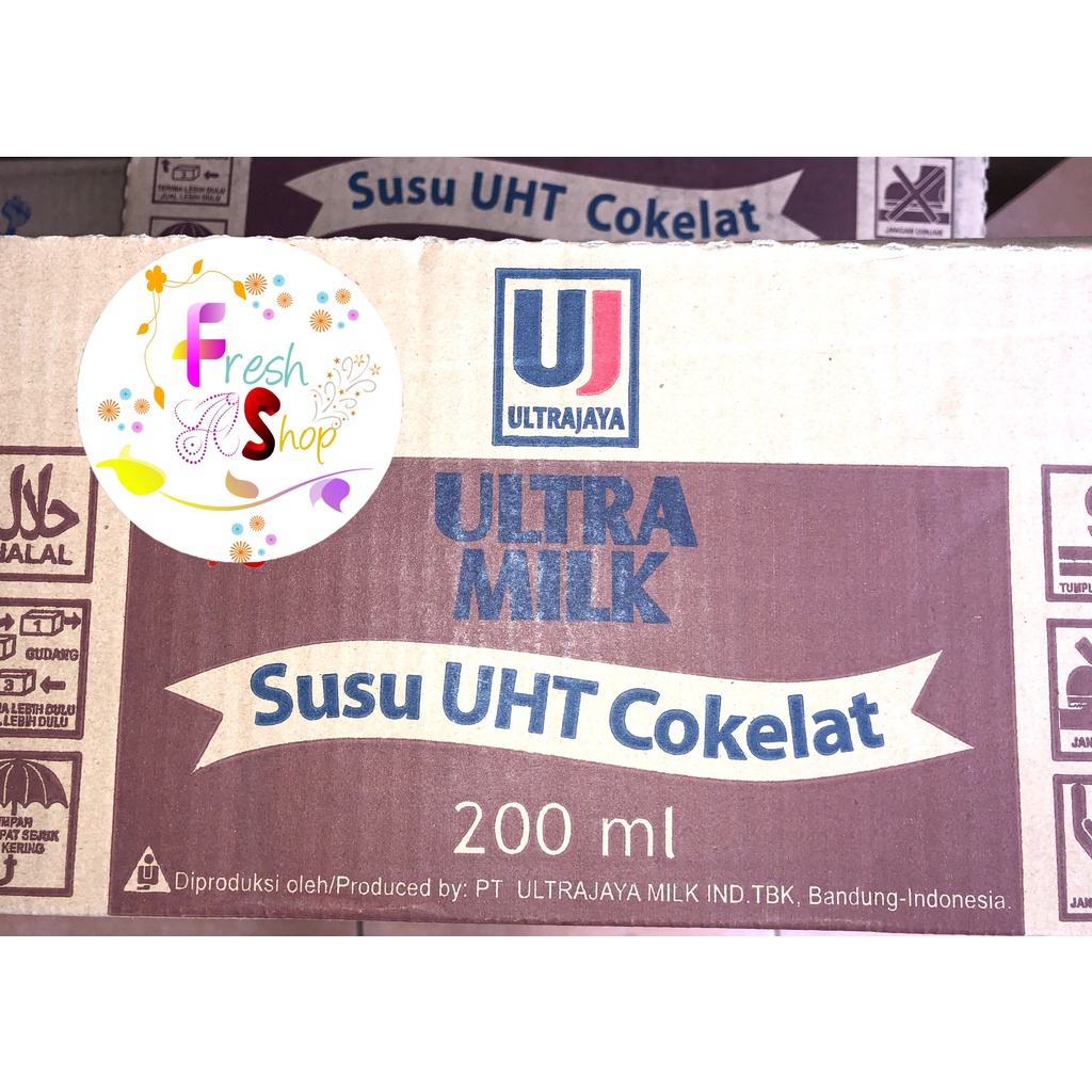 Jual Ultra jaya UHT susu ultra Coklat 200ml (1dus isi 24pcs) | Shopee ...