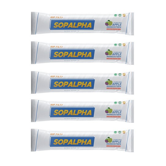 Jual SOPALPHA - Rasa Apel Manggis 5 Sachet | Shopee Indonesia