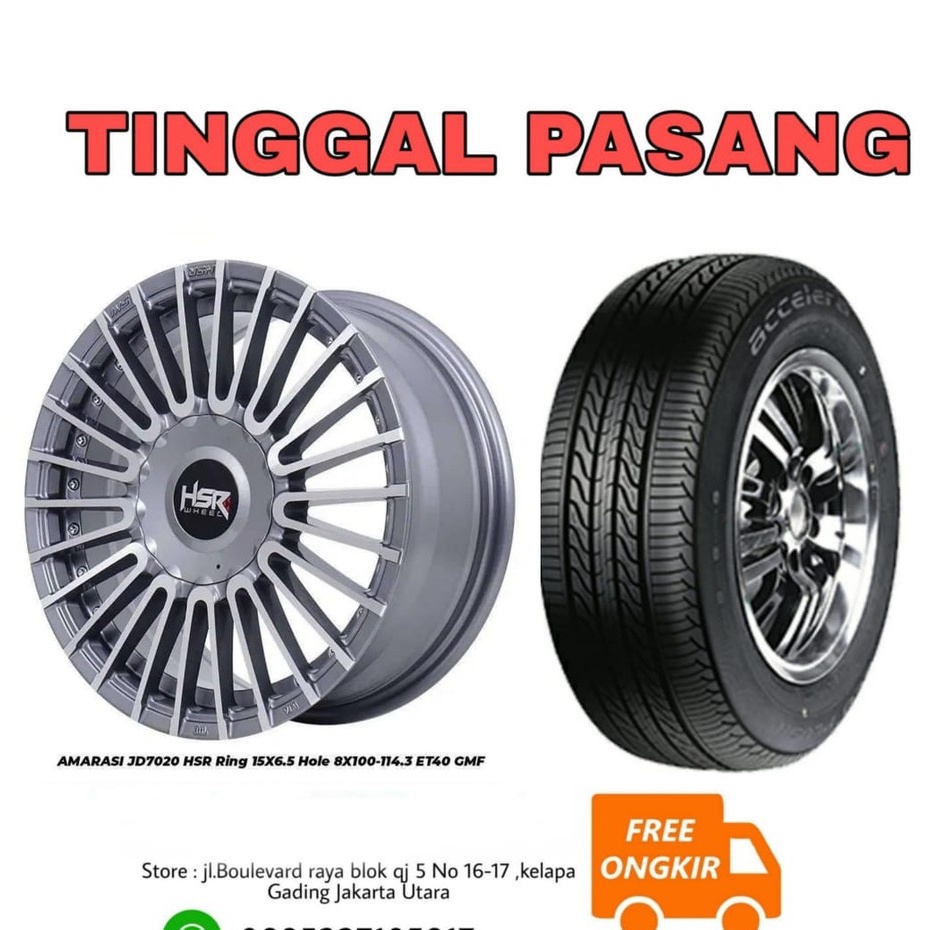 Jual PAKET KOMPLIT VELG MOBIL R15 R15 - AMARASI ET30 KIJANG LGX KAPSUL ...