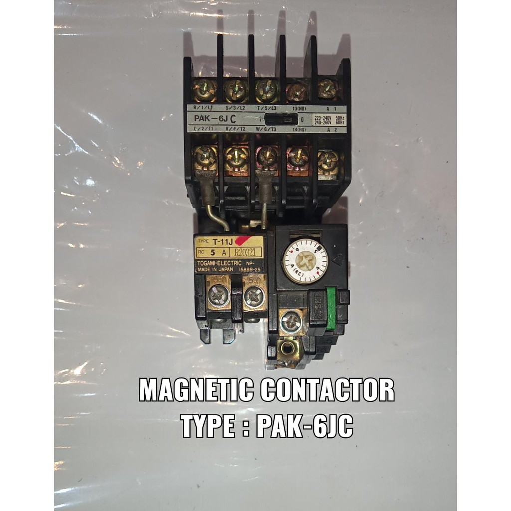Jual Magnetic Contactor Switch Togami Electric PAK-6JC | Shopee Indonesia