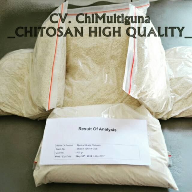 Jual TERLARIS 250Gram Kitosan / Chitosan Industrial/pharma Grade High ...