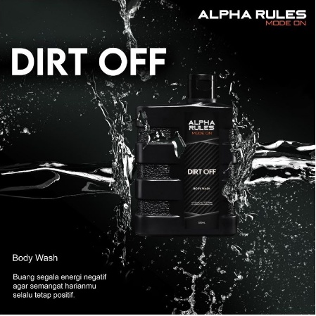 Jual Alpha Rules Dirt Off 250 ml Body Wash Male Cleaner Alpharules ...