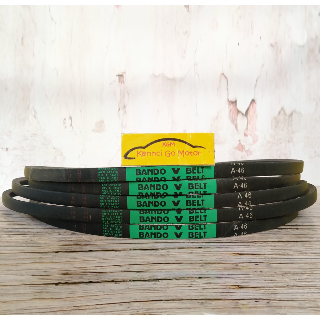 Jual Bando Van Belt A-46 V Belt Tali Kipas A46 Fan Belt Vanbelt Polos | Shopee Indonesia