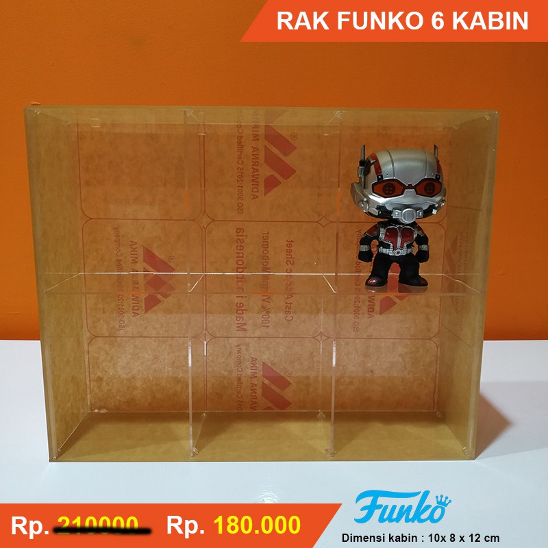 Jual Rak Display Funko Pop Isi 6 Dimensi Kabin 10x8x12 | Shopee Indonesia
