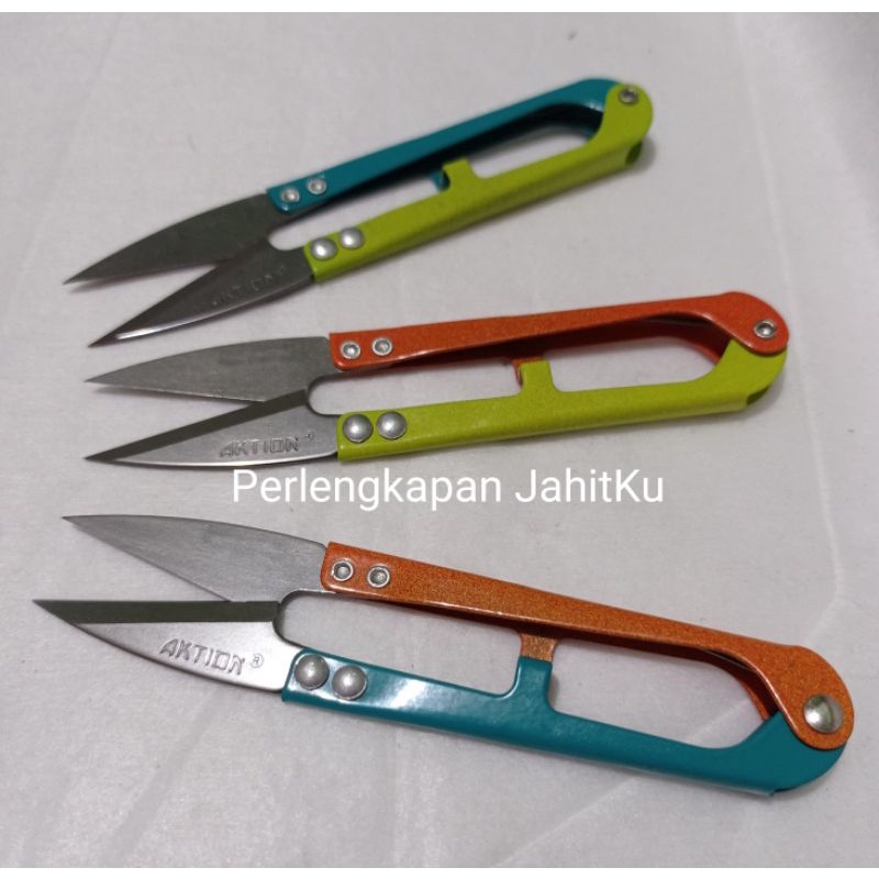 Jual Gunting benang /gunting cekris merk AKTION (AK805A) | Shopee Indonesia