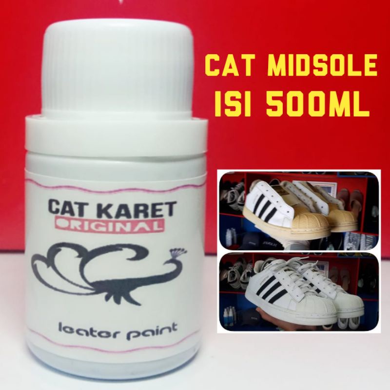 Jual isi 500 ml dan 1 liter Cat Karet untuk bagian Midsol sepatu ...