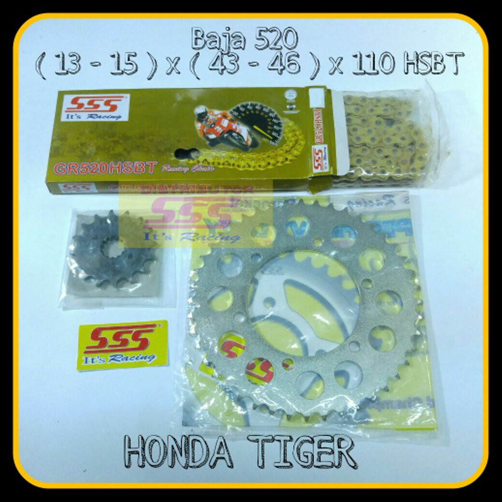 Jual GEARSET / GIRSET / GEAR SET / GIR SET SSS HONDA TIGER BAJA 520 ...