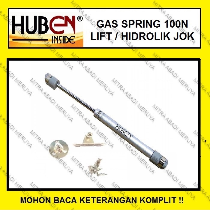 Jual Door Closer Gas Spring HUBEN 100 N Hidrolik Penutup Pintu Otomatis ...