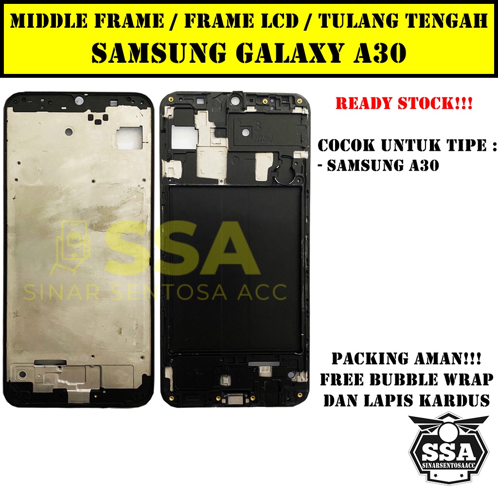 Jual Tulang Tengah Middle Frame LCD Samsung Galaxy A30 Original 100% Tulang Casing Bezel Bezzel ...