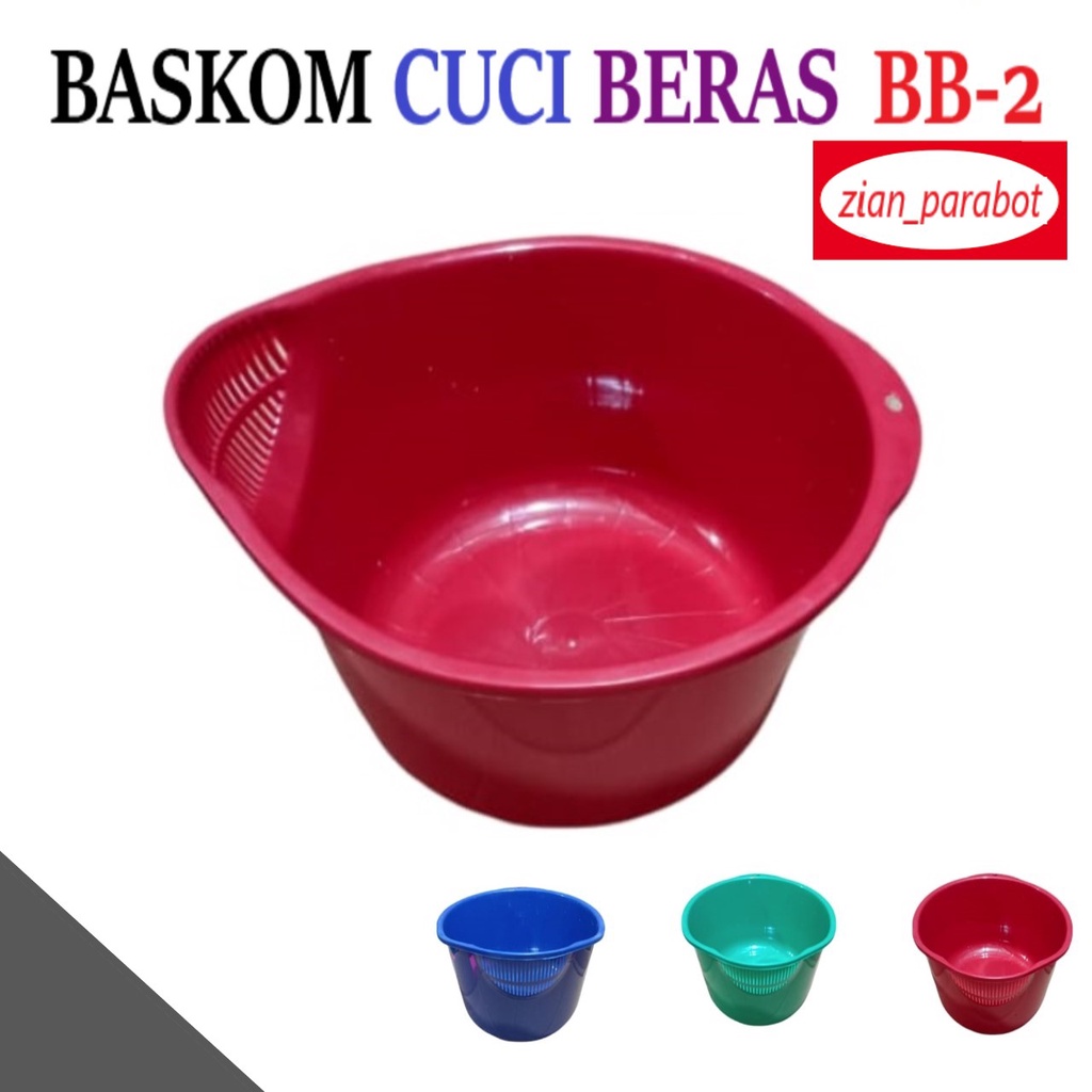 Jual BASKOM CUCI BERAS BUAH DAN SAYURAN bb-2 Wadah waskom Cuci Beras ...