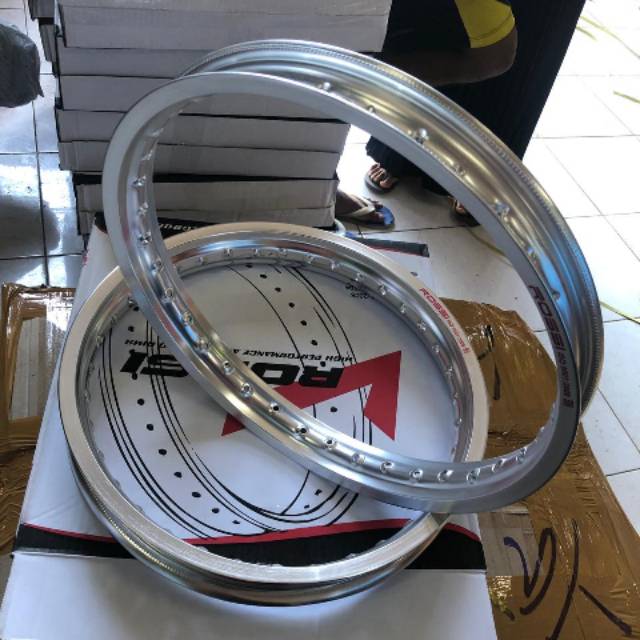 Jual VELG ROSI TYPE WM 185 SET 215, 160 SET 185 SILVER GOLD RING 17 ...