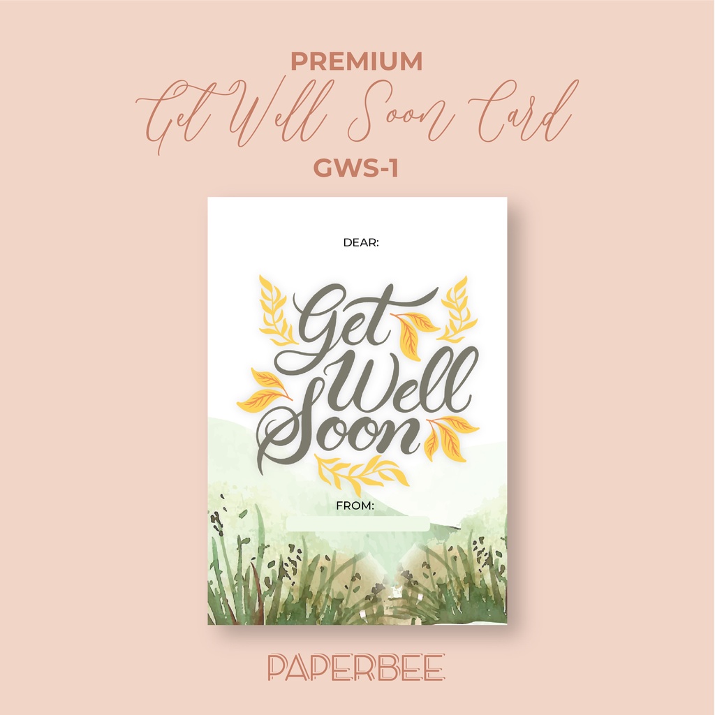 Jual Kartu Ucapan Get Well Soon / Greeting Card Get Well Soon / GWS ...