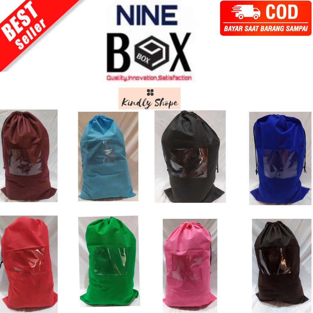 Jual Nine Box Tas Laundry Bag Jumbo Bisa Request Sablon Muat 8-10kg ...