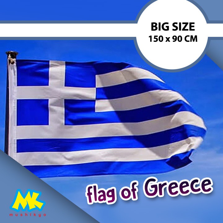 Jual Bendera Yunani / Greece Flag ukuran besar | Shopee Indonesia