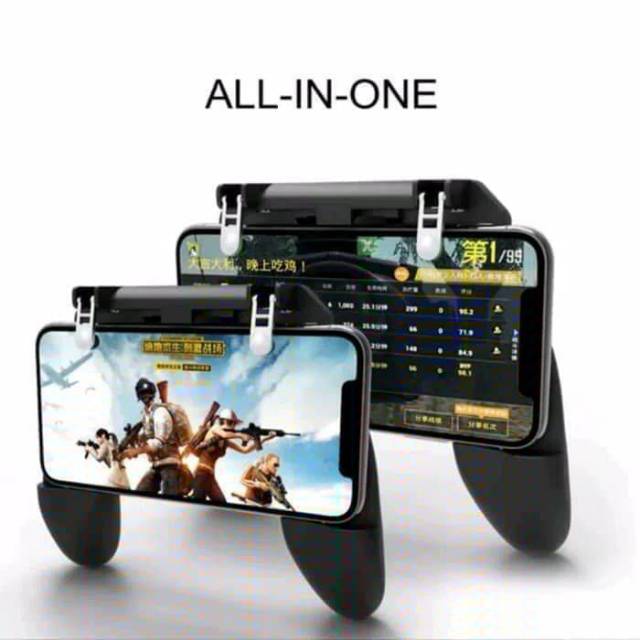 Jual Gamepad PUBG All in One Trigger Joystick W10 with Standing | Shopee Indonesia