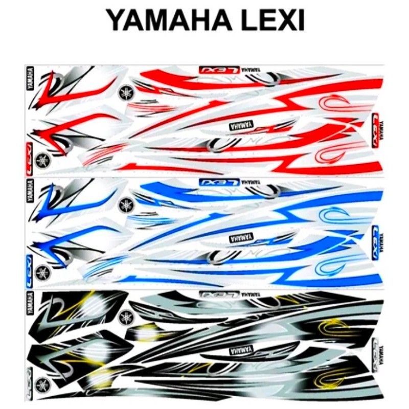 Jual striping motor lexi/ variasi motor lexi / decal yamaha lexi / is ...