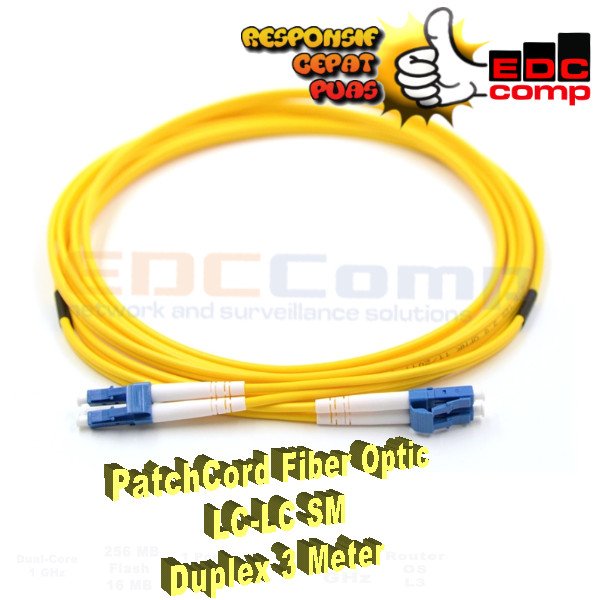 Jual Patch Cord Fiber Optic LC - LC Single Mode 3 Meter Duplex Patch Cord SM | Shopee Indonesia