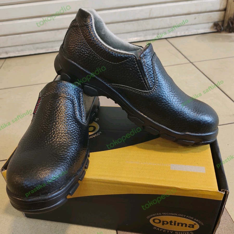 Jual Sepatu safety optima slop original | Shopee Indonesia