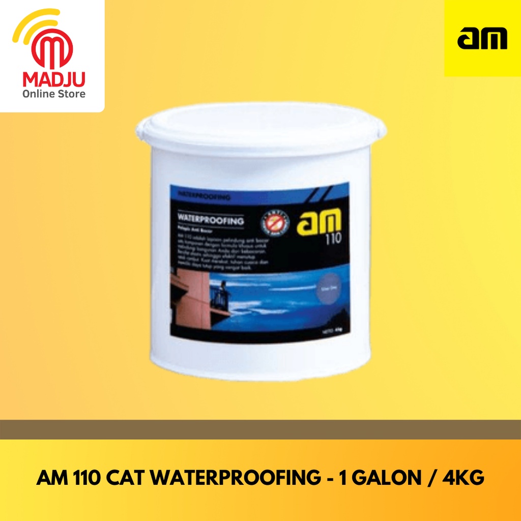 Jual AM 110 Cat Waterproofing - 1 Galon / 4Kg | Shopee Indonesia