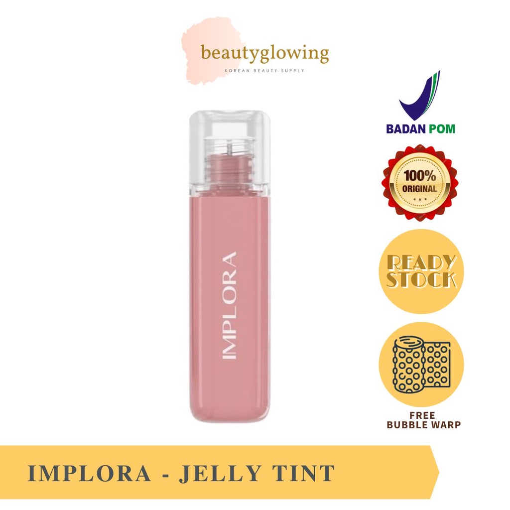 Jual IMPLORA JELLY TINT | LIPTINT IMPLORA | Lip Tint Glossy | 01 ...