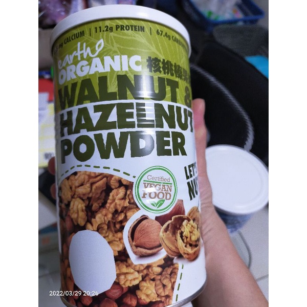 Jual Earth organic walnut & hazelnut powder 500 gram | Shopee Indonesia