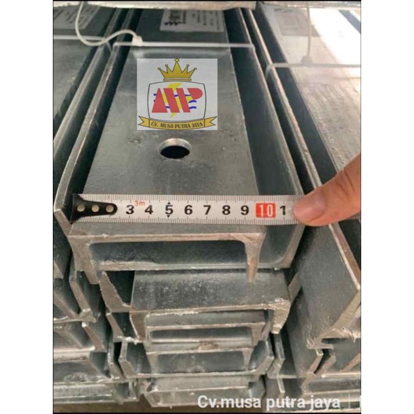 Jual TRAVES UNP 10 TEBEL 5MM PANJANG 2MTR/ BRAKET CROSS ARM | Shopee ...