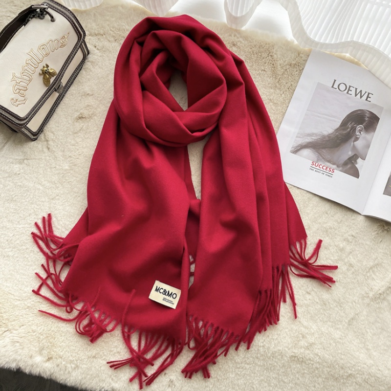 Jual Syal "Everly" (2) Warna Polos bahan Kasmir Imitasi HIGH GRADE ...