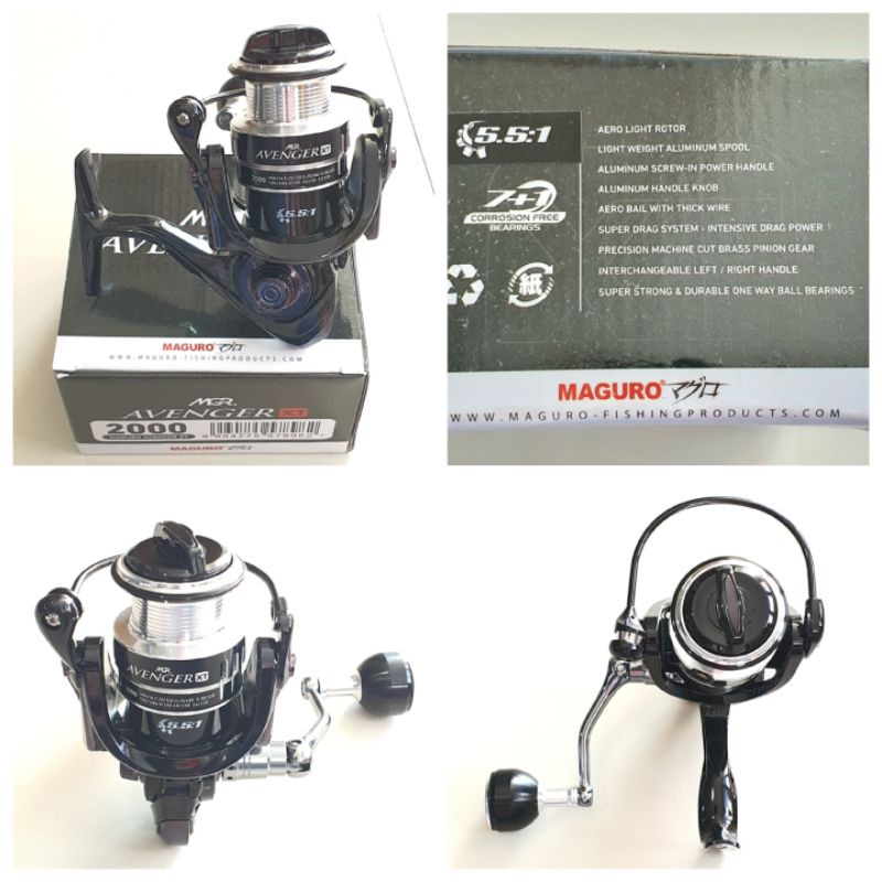 Jual Reel MAGURO AVENGER XT 1000 2000 3000 4000 5000 6000 8000 (power handle) | Shopee Indonesia
