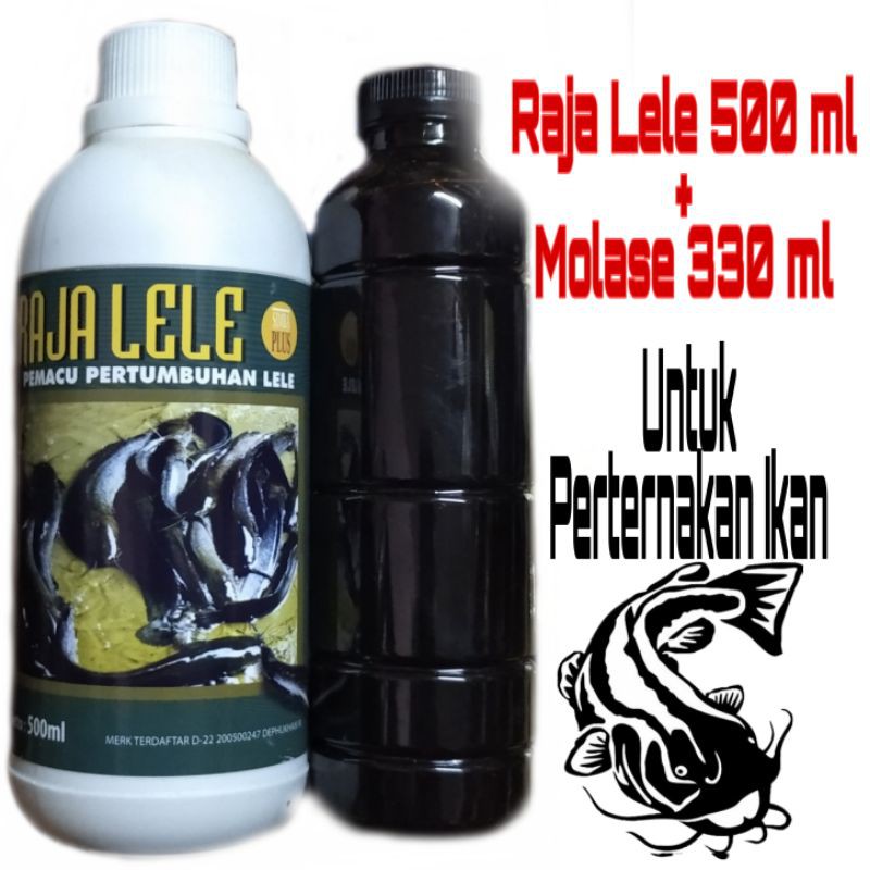 Jual Raja Lele 500 ML dan Molase 330 ml paket masa pertumbuhan lele ...