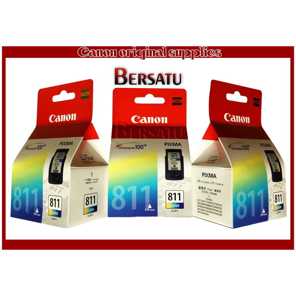 Jual Canon Cartridge CL 811 Original ∫ Tinta Color Colour/Warna NO ...